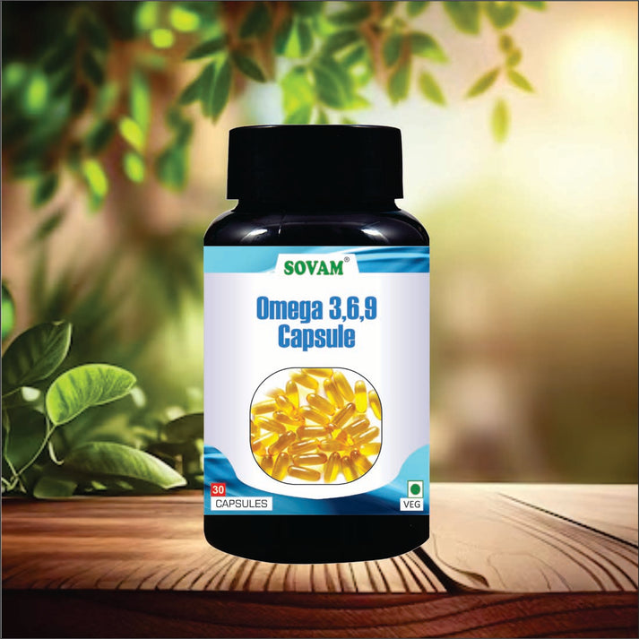 Omega 369 Soft Gel Capsules 30pc – SOVAM AYURVEDA
